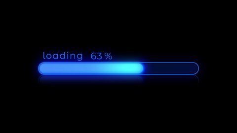 Futuristic Progress Loading Bar 0100 Percent Stock Footage Video (100% ...
