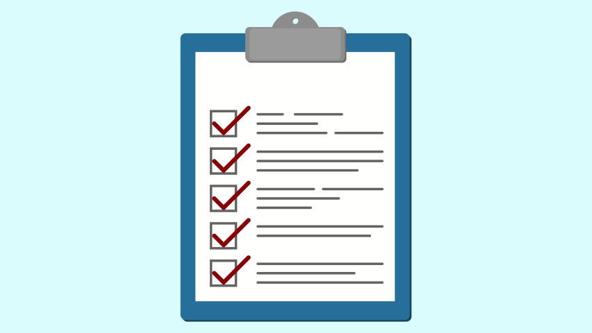 document correct animated icon on green Stock Footage Video (100% ...