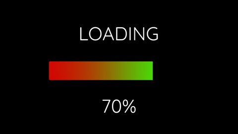 Loading Progress Bar Computer Screen Animation Stock Footage Video (100 ...