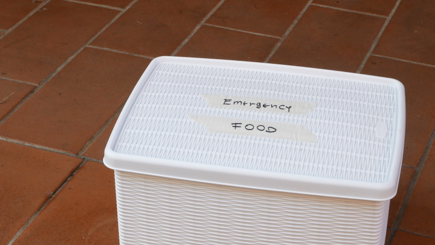 emergency food bin sign symbol Stock Footage Video (100% Royalty-free ...