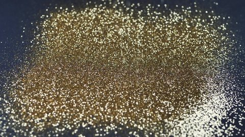 Gold Dust Falls On Black Background Stock Footage Video (100% Royalty ...