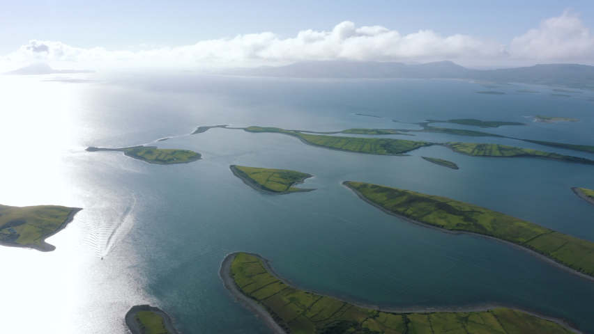 Aerial View of Clew Bay, Stock Footage Video (100% Royalty-free ...