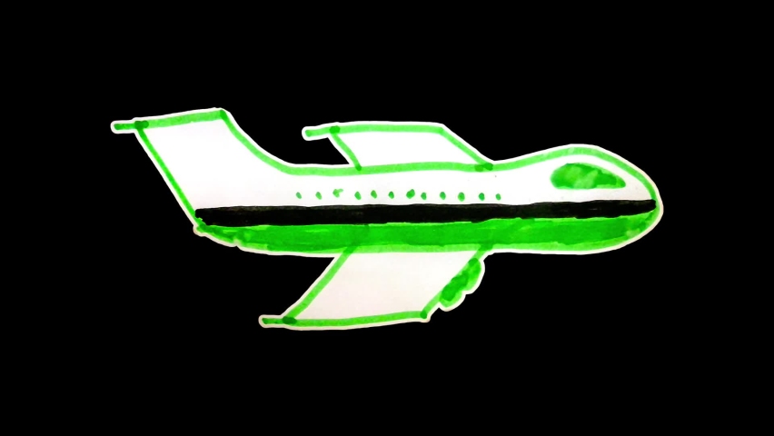 Commercial Plane Flight Side View Stock Video Footage - 4K and HD Video ...