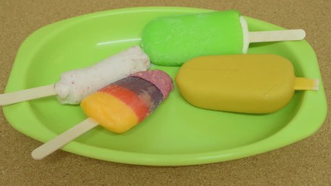 Timelapse Melting Ice Pops Stock Footage Video (100% Royalty-free ...