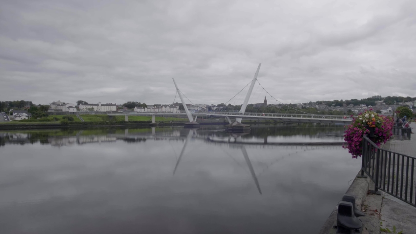 Peace Bridge in Derry, Ireland image - Free stock photo - Public Domain ...