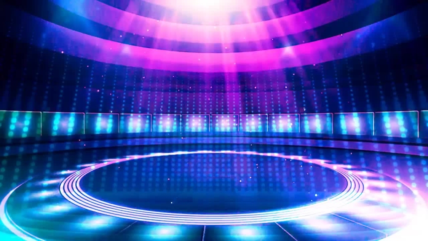 virtual entertainment studio set background Stock Footage Video (100% ...