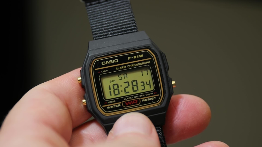 Digital Casio Watch Stock Video Footage - 4K and HD Video Clips ...
