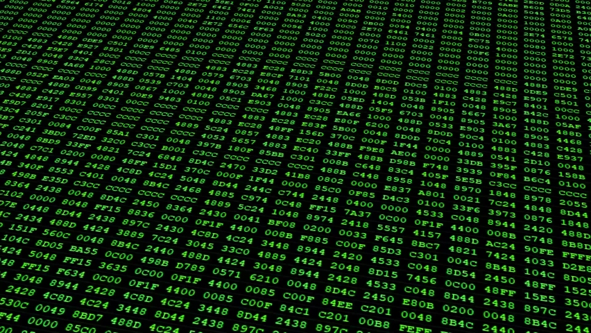 Full Screen Running Hex Codes Stock Footage Video (100% Royalty-free ...