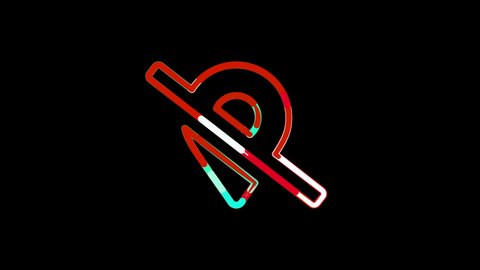 Circles Gather Symbol Map Marker Slash Stock Footage Video (100% ...