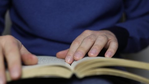 Closeup Hand Open Book Reading Concept Stock Photo 363705158 | Shutterstock