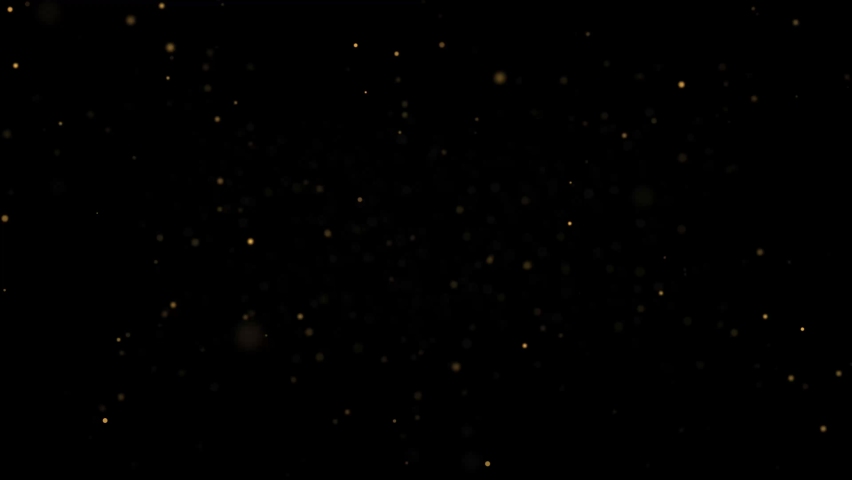 shining glow golden dust particles sparkle Stock Footage Video (100% ...