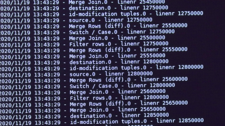 Cryptocurrency Mining On Computer Screen Algorithm Stock Footage Video ...