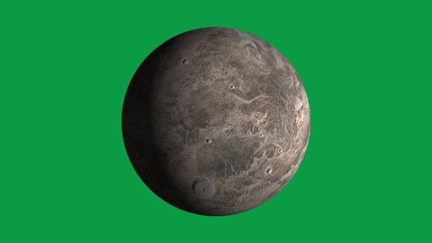Beautiful Planet Pluto Animation Green Screen Stock Footage Video (100% ...