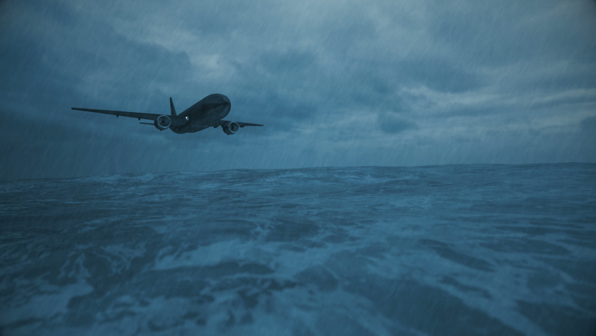 jet plane flies into storm over Stock Footage Video (100% Royalty-free ...