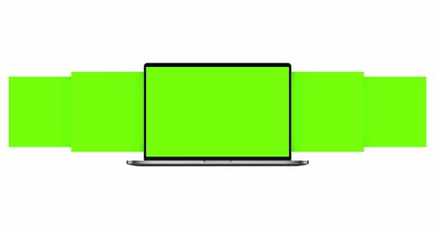 Continuous One Line Drawing Flat Screen Stock Vector (Royalty Free ...