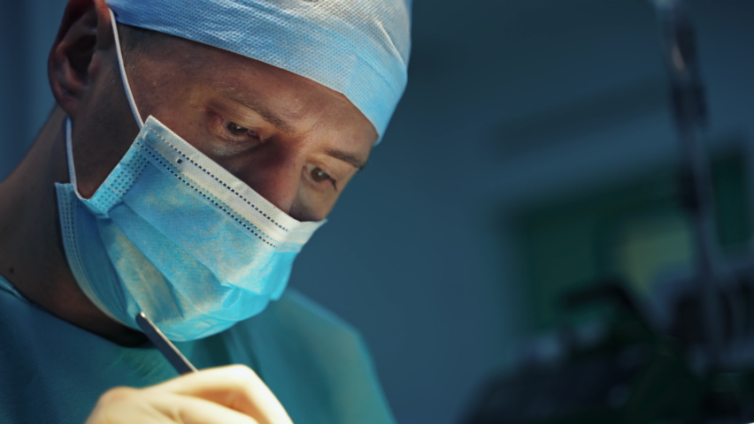 Facial Portrait of a Doctor. Stock Footage Video (100% Royalty-free ...