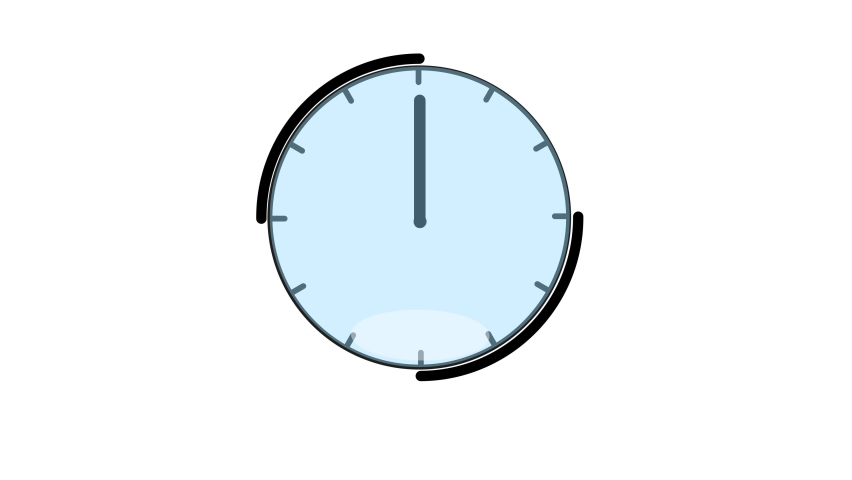 stopwatch animated icon clock moving arrows Stock Footage Video (100% ...