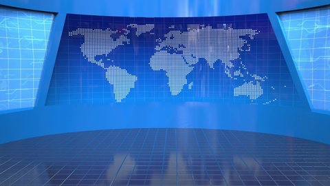 Background News Studio Loop Stock Footage Video (100% Royalty-free ...