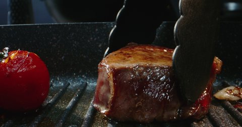 Chef Preparing Delicious Meal Cooker Frying Stock Footage Video (100% ...