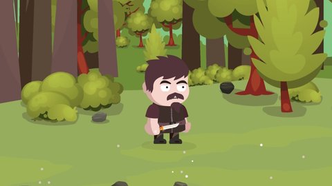 Leather Armor Rpg Game Character Death Stock Footage Video (100% ...