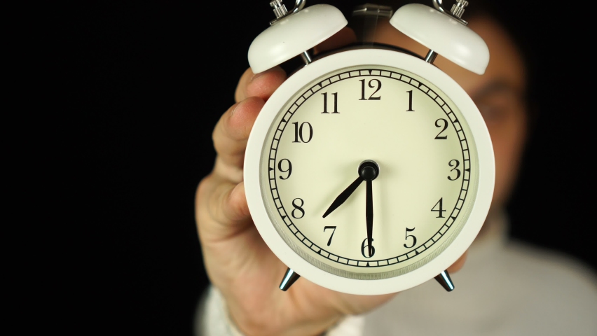 730 o'clock good morning wake concept Stock Footage Video (100% Royalty ...