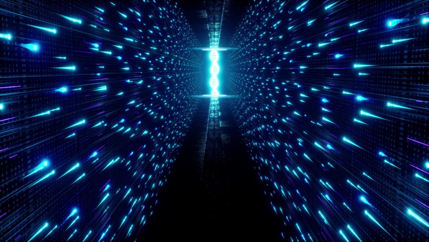 Abstract Blue Digital Animated Background Animation Stock Footage Video ...