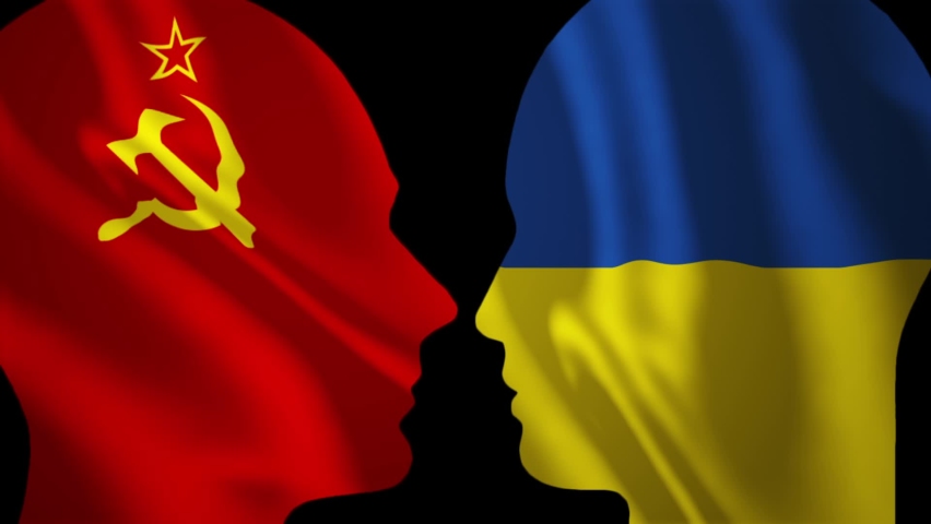 Ukrainian Soviet Socialist Republic Flag Stock Video Footage - 4K and ...