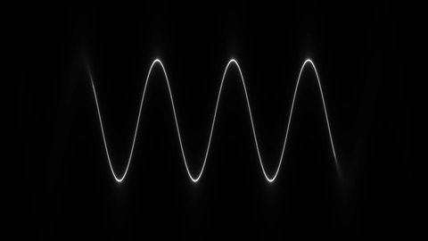 Waveform Smooth Sine Wave Curve Flowing Stock Footage Video (100% ...