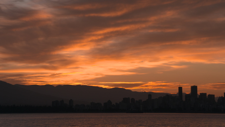 english bay vancouver sunrise morning 4k Stock Footage Video (100% ...