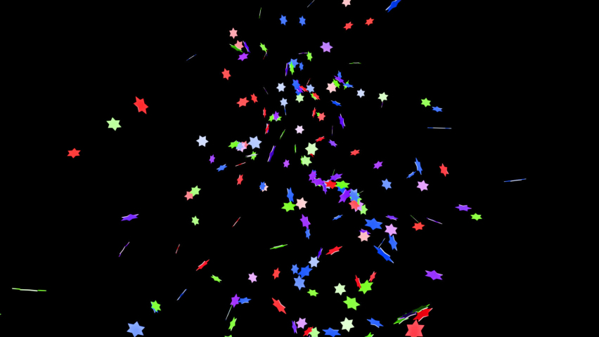 4k falling color paper card scrapexplosion Stock Footage Video (100% ...