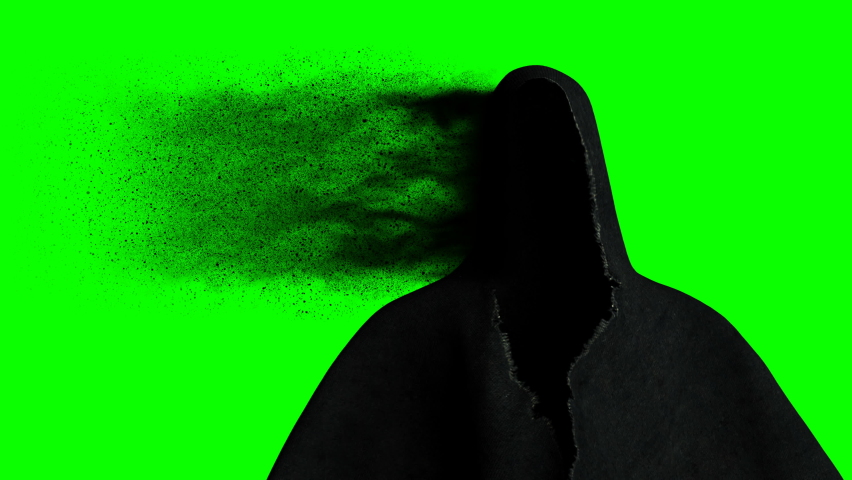 Scary Fear Ghost Dark Particles Realistic Stock Footage Video (100% ...