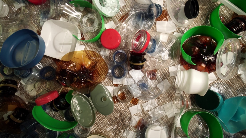 single use plastic garbage one household Stock Footage Video (100% ...