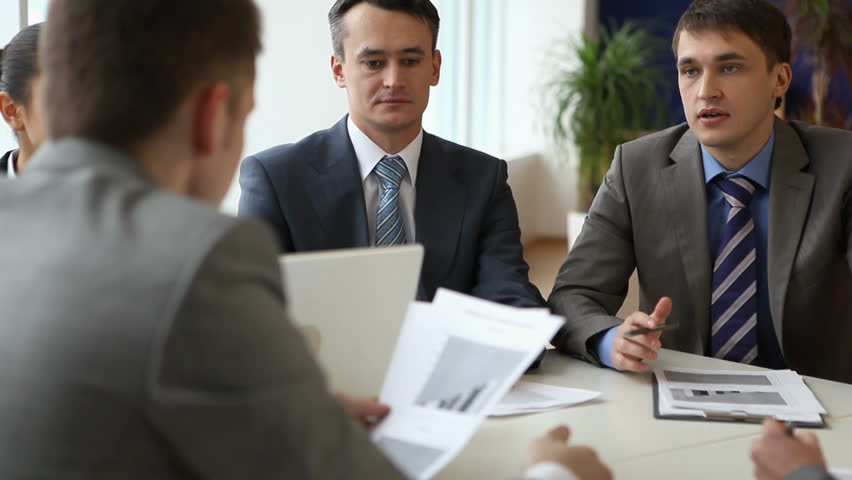 mature old female company leader negotiator Stock Footage Video (100% ...