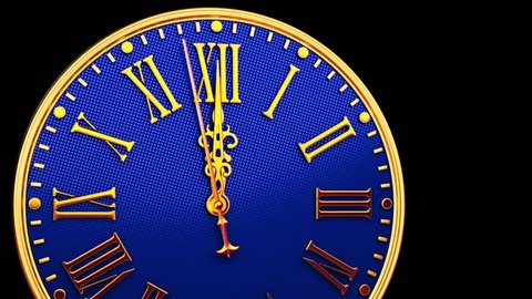 Number Decreasing 20 1 Clock Countdown Stock Footage Video (100% ...
