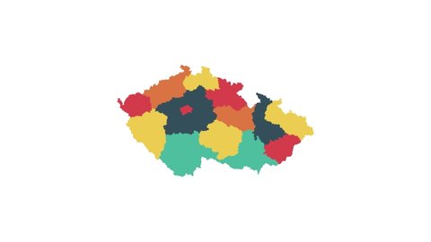 Zoom Animation Colorful High Detailed Map Stock Footage Video (100% ...