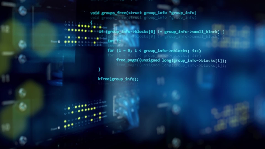 3d Programming Code Abstract Technology Background Stock Footage Video ...