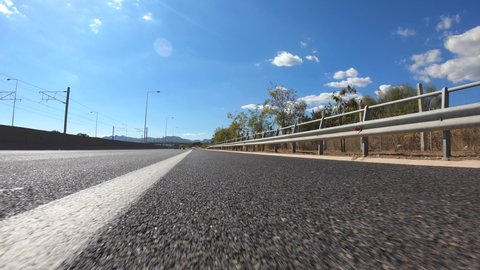 Fast Moving Video National Road Clear Stock Footage Video (100% Royalty ...