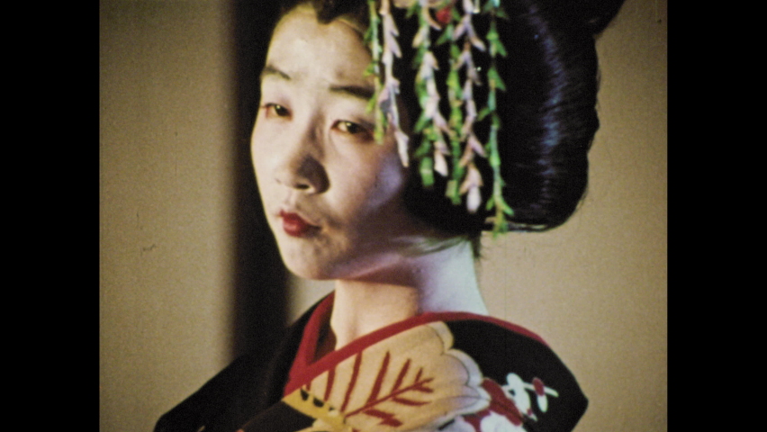 Geisha painting japan Stock Video Footage - 4K and HD Video Clips ...