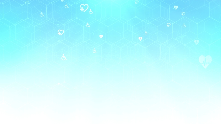 abstract medical loop background animation flat Stock Footage Video ...