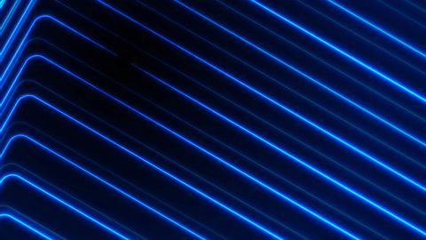 blue glowing neon lines abstract tech Stock Footage Video (100% Royalty ...