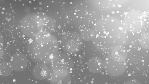4k snowflakes background falling snow flakes Stock Footage Video (100% ...