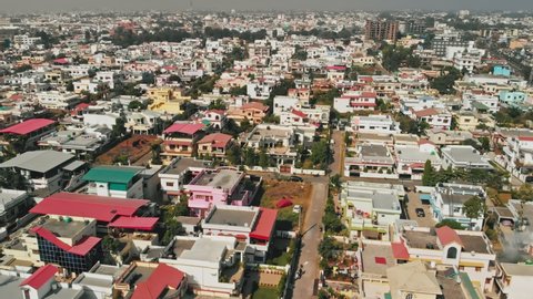 Aerial View Dehradun City Uttarakhand Indian Stock Footage Video (100% ...