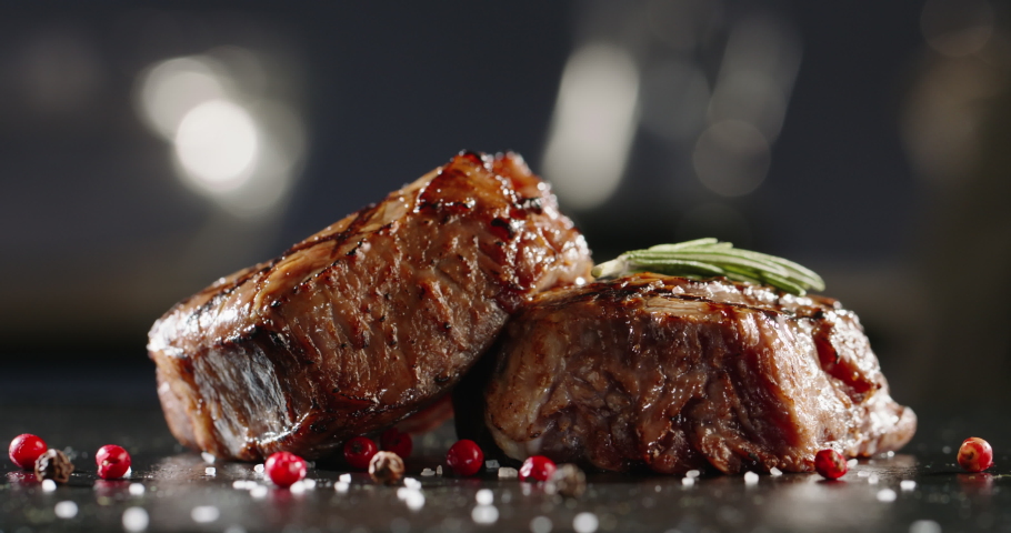 grains salt other spices falling onto Stock Footage Video (100% Royalty ...