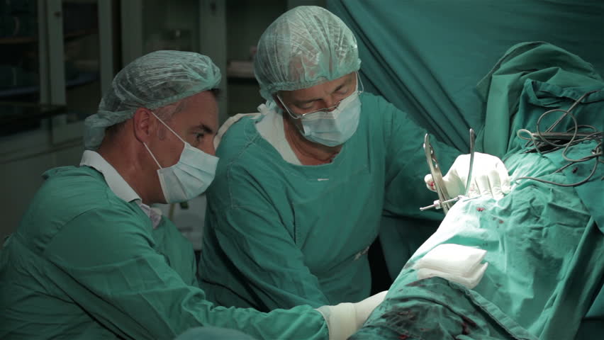 Surgical Team Performing Difficult Operation Stock Footage Video (100% ...