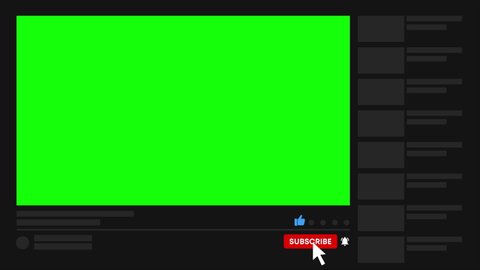 Youtube Subscribe Button Bell Notification Thumb Stock Footage Video ...