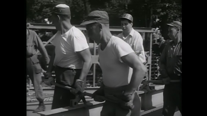 circa 1950s - soldiers american army Stock Footage Video (100% Royalty ...