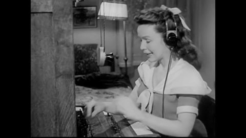 Circa 1940s Telephone Operator Offers First Stock Footage Video (100% ...