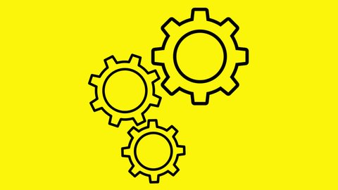 Spinning Gears Animation Transparent Background Stock Footage Video ...