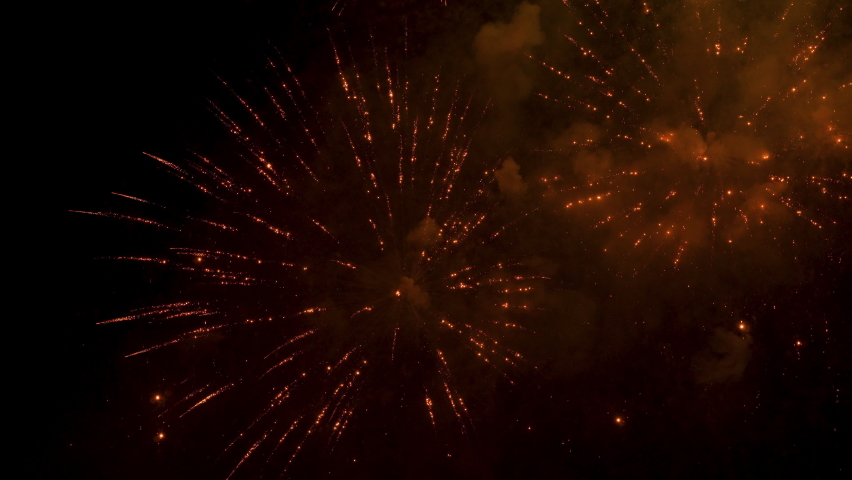 firework exploding night sky celebrate any Stock Footage Video (100% ...