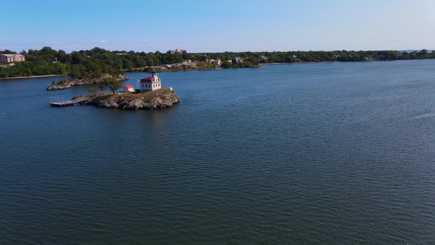 Narragansett Bay lighthouse and landscape in Rhode Island image - Free ...